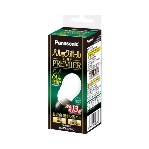 -/-/EFA15EN10H2・パッケージ個数:1・サイズ:外径5.5×長さ11.0cm・本体重量:0.075Kg・定格電圧:100V 50/60Hz共用・定格消費電力:10W・定格寿命:13 000時間(定格寿命は平均値であり、値ではあり...