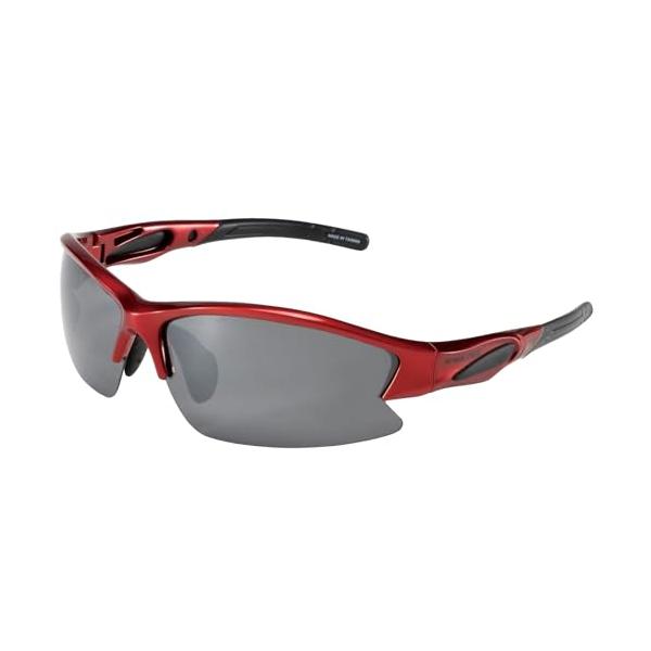 REW21-004PM-RSBRSB/Free Size/REW21-004PM-RSB・Style:REW21-004PM-RSB・パッケージ個数:1・カラーレンズ／スモーク with シルバーフラッシュミラー、フレーム／レッド、ラバー／...
