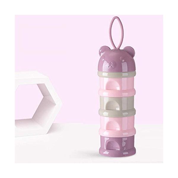 4個セット/四段（パープル）/-・Size:四段（パープル）Color:4個セット・使いやすい開口部が大きく粉ミルクを入れやすく、各ケースには小さな口が付き、粉ミルクをこぼれずに粉ミルクを傾けた出します・安全な仕様環境にやさしい素材を採用し...