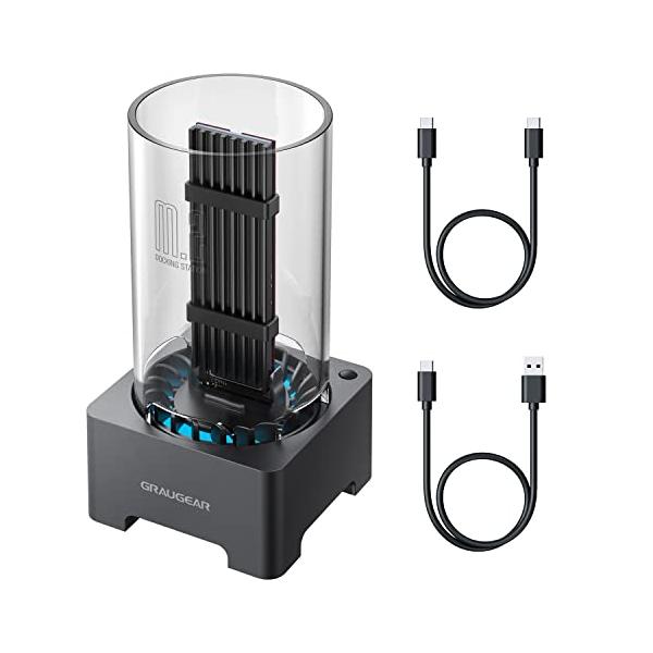 ブラック/-/G-M2DK-AC-10G・パッケージ個数:1・幅広い互換性M.2 NVMe/SATA SSD両対応です。ほとんどのエンクロージャは、ヒートシンクが統合された m.2 SSD に適合しませんでしたが、このドッキング ステーショ...