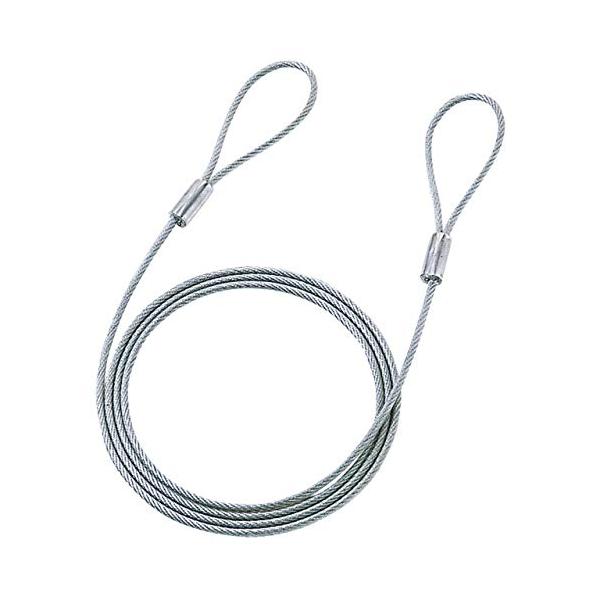 シルバー/1.5m/SLE-1W・Size:1.5m・パッケージ個数:1・取り付け部品、鍵などに接続する、eセキュリティ用ワイヤーです。・直径/3.5mm・かしめ部/直径12mm、長さ25.5mm・輪の内寸/縦70mm、横30mm・ワイヤー...