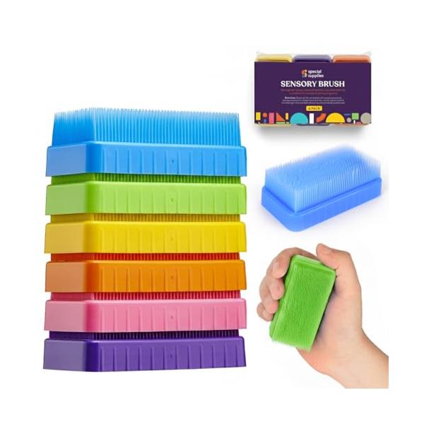 マルチカラー/6 Count (Pack of 1)/-・肌を刺激する深い感覚療法 ? これらのクラシックなWilbargerセラピーブラシセットは、タッチや感覚処理の課題に苦しんでいる子供や大人を落ち着かせ、リラックスさせるのに役立ちます...
