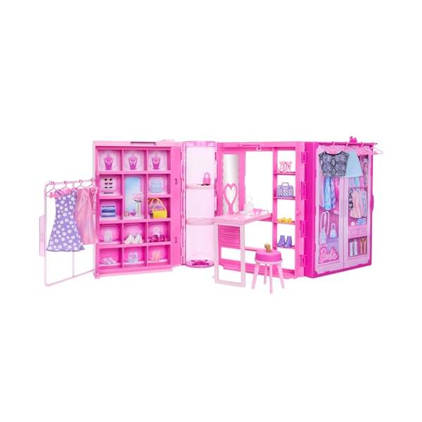 4ドリームクローゼット ドール別売り/-/HXD59・Color:4ドリームクローゼット ドール別売り・パッケージ個数:1・内容バービーのドリームクローゼットが登場広げると約90cmと大きく収納スペースも抜群洋服、くつ、バッグ、アクセサリー...