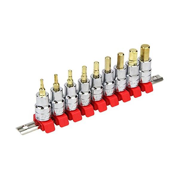 ヘックスビット(インチ用)-/サイズ:1/8・9/64・5/32・3/16・7/32・1/4・5/16・3/8・7/16インチ、差込角:9.5mm/SHS309BHI・Style:ヘックスビット(インチ用)・パッケージ個数:1・セット内容:...