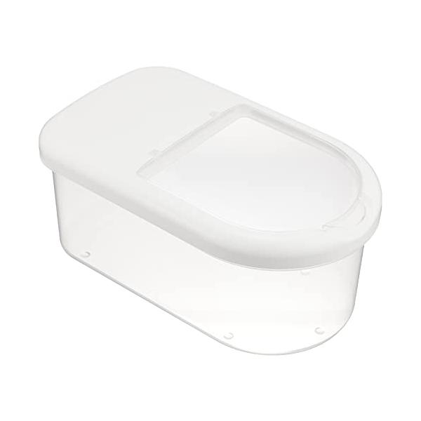 ホワイト/(約)幅20.5×奥行35×高さ16cm/HB-3666・パッケージ個数:1・サイズ:(約)幅20.5×奥行35×高さ16cm・素材・材質:原料の種類/本体・蓋枠・計量カップ/ポリプロピレン(耐熱温度120度)、蓋/ポリスチレン(...