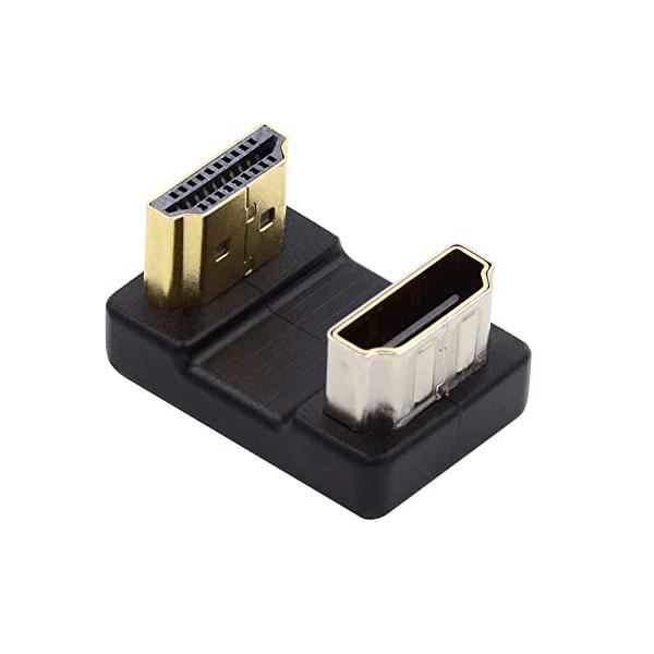 HDMI ダウンアングル-/-/HD-019-DN-CC・Style:HDMI ダウンアングル・パッケージ個数:1・HDMIオスプラグをHDMIメスジャックに、またはその逆に変換します。・角度付きタイプなので、ポート周辺のスペースが限られて...