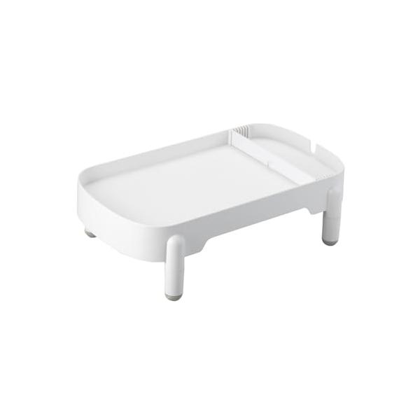 コンテンポラリーホワイト/-/PET-ST01WH・Color:ホワイト・ワンちゃん・ネコちゃんの自然な姿勢をサポート。食事や水分補給をもっと快適にする、給餌・給水用スタンドです。自動給餌器・給水器やフードボウルの高さを調整し、首や足腰に負...