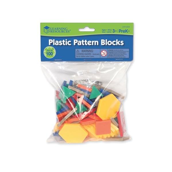 ZZ1/-/LER0634・パッケージ個数:1・世界100カ国以上で愛されるラーニング リソーシズ (Learning Resources) のパターンブロック。100個のプラスチック製パターンブロックで楽しく図形学習に触れましょう。小学校...