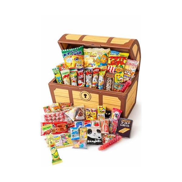 -/55点アソート/-・Size:55点アソート・駄菓子屋の宝箱をプレゼントする。そろそろ孫の誕生日たくさんの駄菓子を贈る・サプライズプレゼントの場合、駄菓子屋の宝箱はインパクトがありますので見つからないように子どもたちの視線が届かないとこ...
