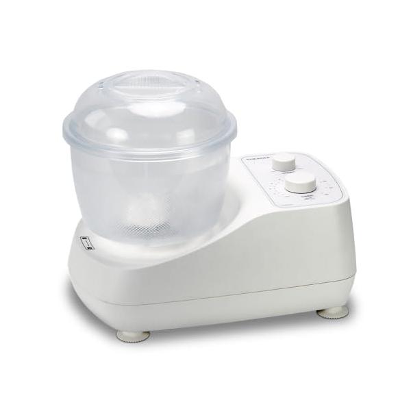 ホワイト/-/PK660D・パッケージ個数:1・本体サイズ:幅37×奥行23×高さ32.5cm・電源:AV100V(50/60Hz) / 消費電力:80W・セット内容:本体、プラスチック透明ポット、こね羽根、ドームふた、保冷剤、取扱説明書、...