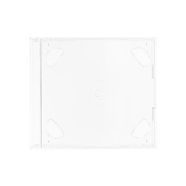 クリア/W142×D10.4×H125mm/FP-CDSW・PatternName:単品・パッケージ個数:1・高品質モデル(日本製)・レコードメーカー採用品・標準サイズ(約10mm)・2枚収納、2Dロゴ有