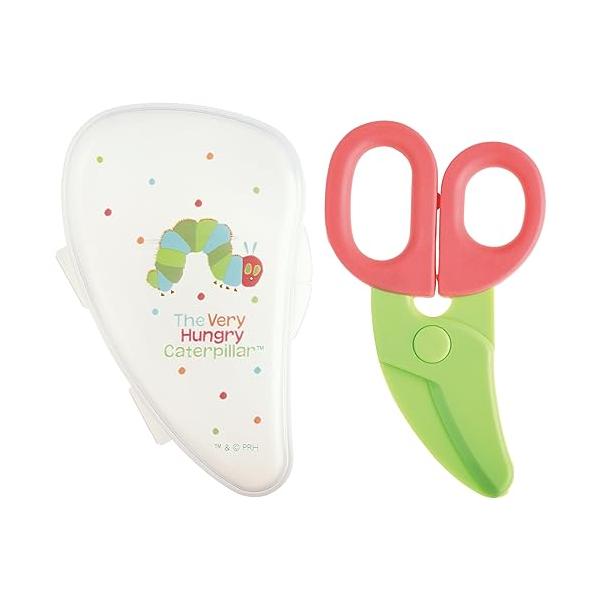 はらぺこあおむし/-/BFC1・サイズ:ハサミ＝約8×11.3cm ケース＝約8×12.7cm・素材・材質:ハサミ本体＝ABS樹脂 ハンドル＝エラストマー樹脂 ケース＝ポリプロピレン・原産国:中国