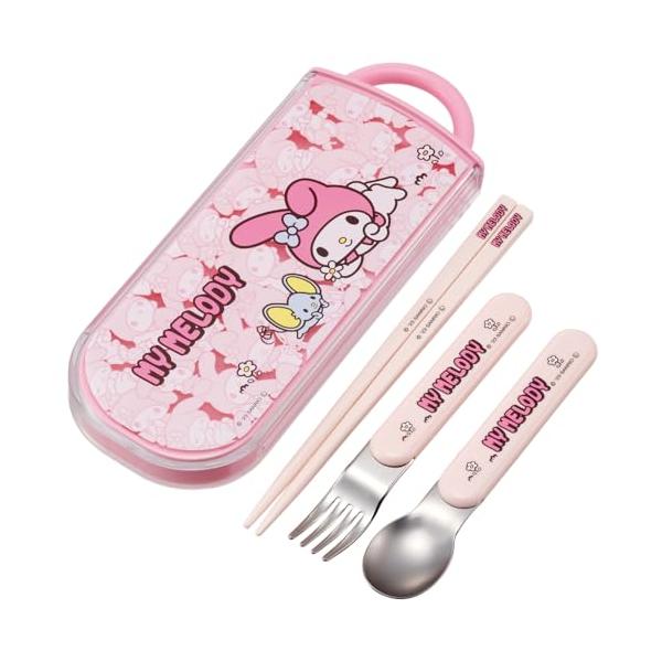 トリオセット/-/TACC2AG-A・Color:トリオセット・パッケージ個数:1・サイズ:スプーン・フォーク=長さ13cm/箸=16.5cm/ケース=幅20.6×奥行8.2×高さ1.7cm・生産国:日本/セット内容・付属品:箸+スプーン+...