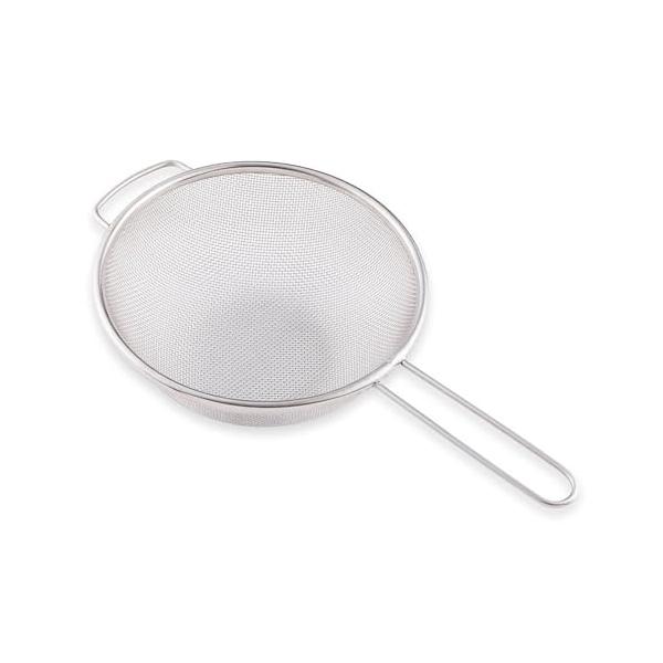 シルバー/-/000DL7240・パッケージ個数:1・サビにくくお手入れしやすいステンレス製の粉ふるい