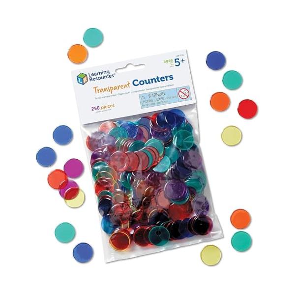 1)単品おはじき 250個/-/LER0131・Style:1)単品・パッケージ個数:1・世界100カ国以上で愛されるラーニング リソーシズ (Learning Resources) の透明おはじきはいろんな場面で大活躍数字や計算などの学習...