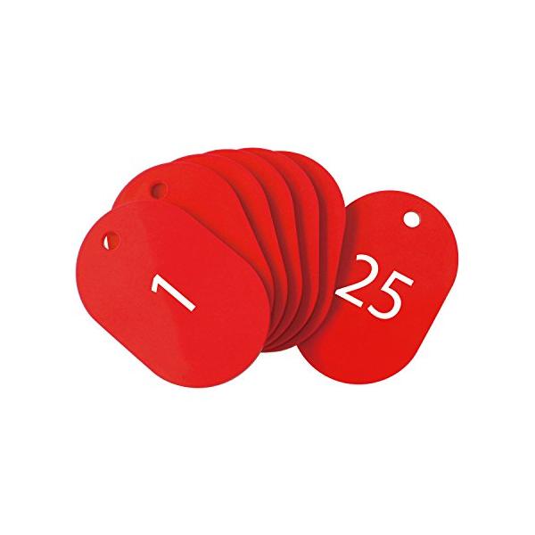 番号:1-25レッド/小/BF-70-RD・Color:レッドSize:小Style:番号:1-25PatternName:単品・パッケージ個数:1・使い勝手の良い定番の小判型番号札・荷物のお預かりや順番待ちの整理券として使用できます。・サ...