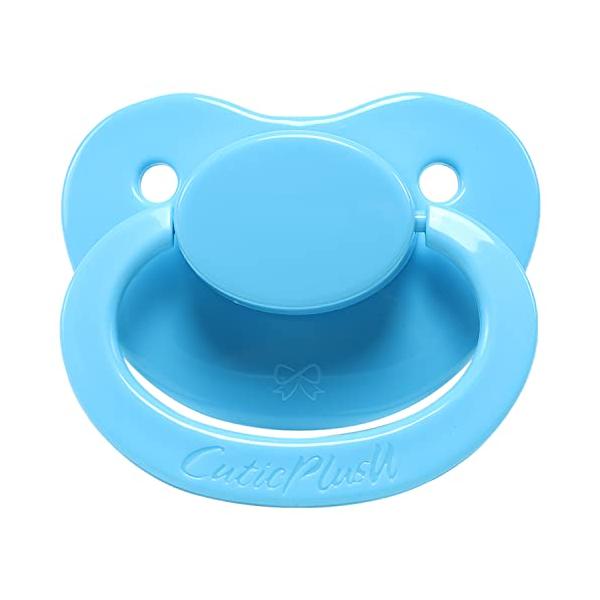 青青/1枚入り/C-APP01B-JP・Color:青Size:1枚入り・Bigshieldおしゃぶり新しい形状は流行の赤ちゃんおしゃぶりとマッチし、より大きなボタンはDIY装飾に便利で、透明なシリコンおしゃぶりは、ポリプロピレン設計を採用...