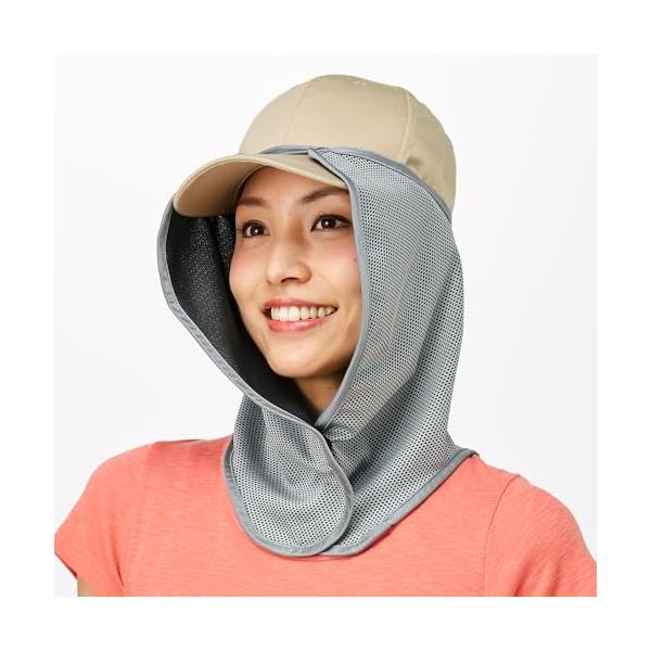 クラシックグレー/2wayタイプ/60.0 cm/1010047・Color:グレー/2wayタイプ・商品仕様サイズ/頭まわり/(約)60cm・背部/(約)26cm、材質/ポリエステル100%、UVカット率/99%以上・帽子にかぶせて簡単装...