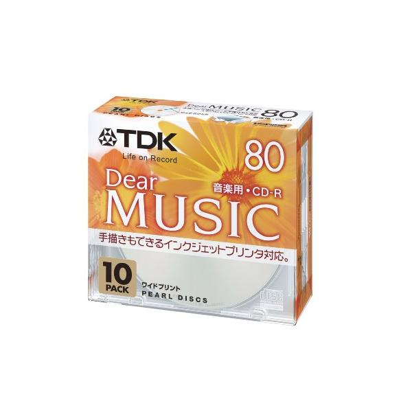CDメディアパール/-/CD-RDE80PPX10N・パッケージ個数:1・規格:CD-R・種類:AV用・入数:10・盤面印刷:可 / 印刷面:ワイド