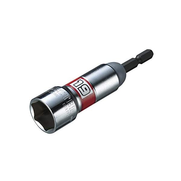 6角-/対辺寸法(mm):19/DSX19S・Size:対辺寸法(mm):19Style:6角・パッケージ個数:1・業界トップクラスの軸強度を実現しました。基本的な形状の電ドルソケットです。長軸のトーションにより、長寿命です。ソケット部の六...