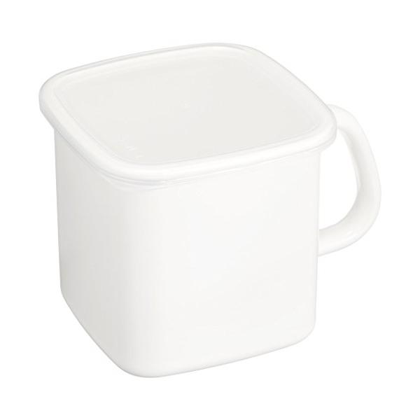 01)シール蓋ホワイト/角型/MS-12K・Style:01)シール蓋・パッケージ個数:1・サイズ:16.7×12.4×11.8cm・本体重量:約430g・容量:1.2L・素材・材質:本体/琺瑯 フタ/ポリエチレン(EVA樹脂)・生産国:日本