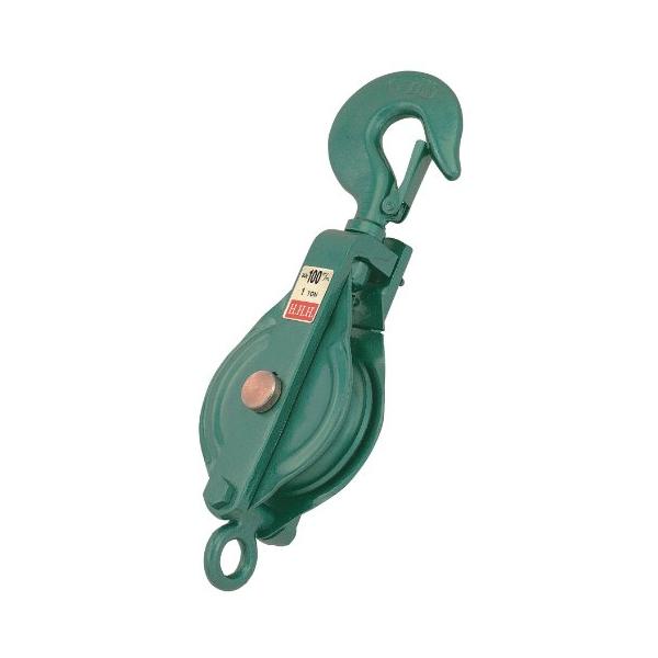 不明/100×1S/100×1S・Size:100×1S・パッケージ個数:1・使用荷重:1000KG・仕様:溝幅14ミリ・注意:定滑車としてご使用の場合は記載の使用荷重の半分以下でご使用ください。・使用時:スナッチは必ず側板を閉じた状態でご...