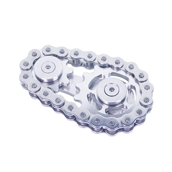 Gear Chainシルバー/Small/Fidget Chain Silver・Color:シルバー・ブランド：DMaos; フィジェットチェーン、大人と子供のための繊細なギフト-シルバー（ドライバーが含まれています）。・安定したベアリン...