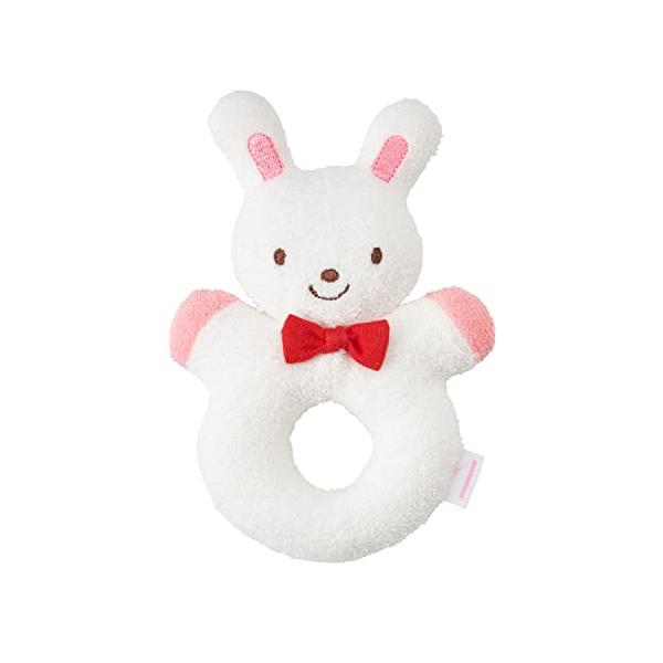 白/フリー/46-1292-497・Size:フリーColor:白・パイル・綿 １００％、（中綿） ポリエステル １００％・日本製・ どうぶつ モチーフの ミキハウス ラトル です。男女を問わず 出産祝い におすすめのアイテムです。 赤ちゃ...