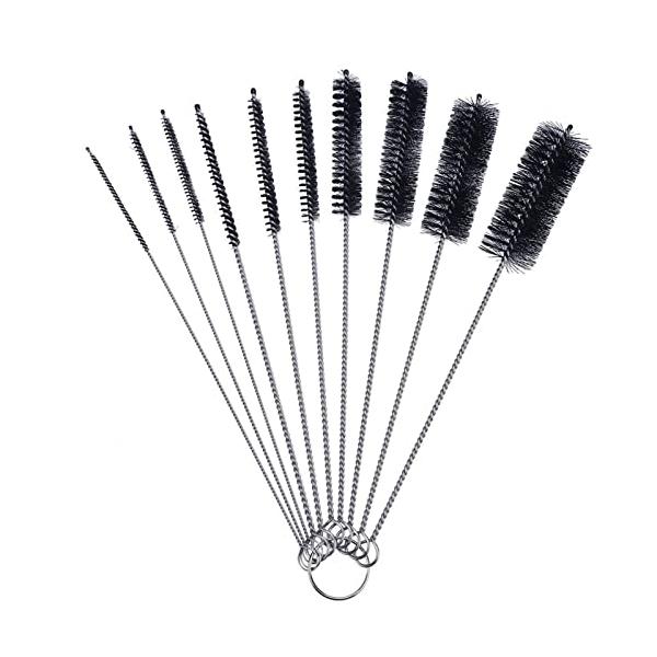 ブラック/F/DE045S1P10Q・ブラシ長さ：20cm　ブラシ直径：2.5cm、2cm、1.5cm、1.1cm、0.8cm、0.6cm、0.5cm、0.4cm、0.3cm、0.2cmの10本セットですが、いろいろの場合は適用されます。・...