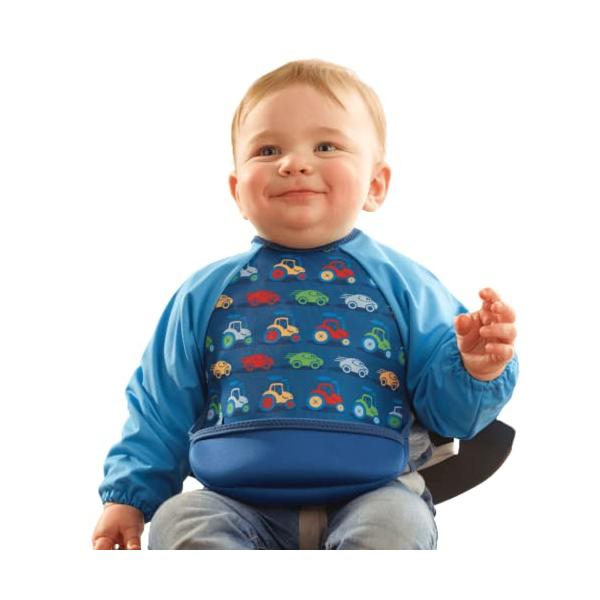 モダンカーズ/ZZ3/BBWS-3-114・Color:カーズ・パッケージ個数:1・イギリスで大人気タフでやさしいお食事エプロン英国生まれの長袖ウルトラビブは、ウェットスーツ素材の特性を活かしたベビーエプロン。吸水性と防水性を兼ねそろえたネ...