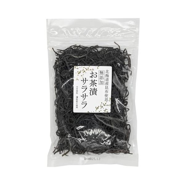 ??上質な北海道産昆布を使用し、昔ながらの製法で製造しています。・??「お茶漬けサラサラ」は、塩昆布作りにこだわりぬいた特別なアイテムです。・??甘味料や増粘剤は一切不使用の無添加。・??お湯をそそぐと、ほんのり広がる昆布の風味・??上質な...