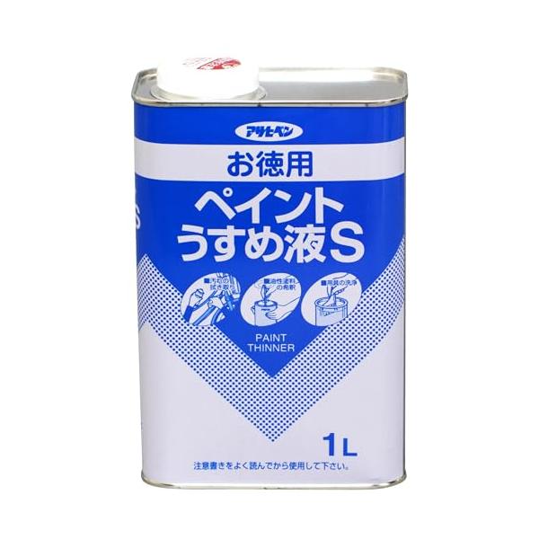 うすめ液S( NULL )/1L/571151・Size:1LStyle:うすめ液S・パッケージ個数:1・用途:油性塗料の粘度が高く、塗りにくいときの希釈に。塗料を塗ろうとする面のよごれのふきとりに。塗料を塗ったあとの塗装用具の洗浄に。塗料...