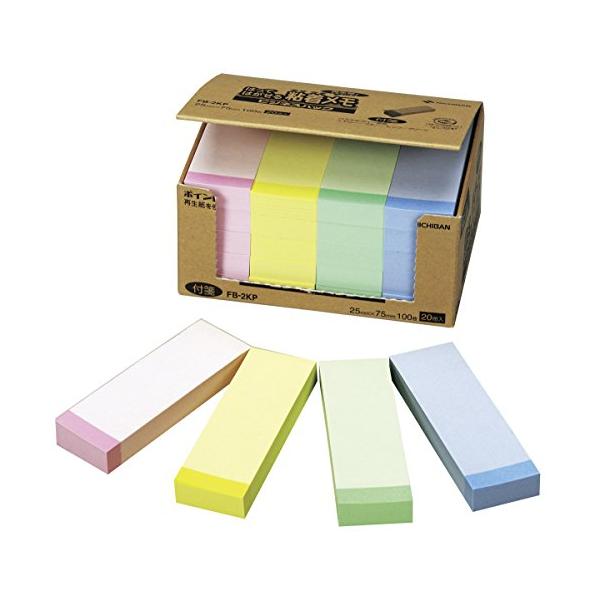 パステルライン混色パステルライン混色(イエロー/ピンク/ブルー/グリーン)/25mm×75mm/FB-2KP・Size:25mm×75mm・パッケージ個数:1・メモサイズ25mm×75mm・入数100枚×20冊入(各色5冊)・色パステル(イ...