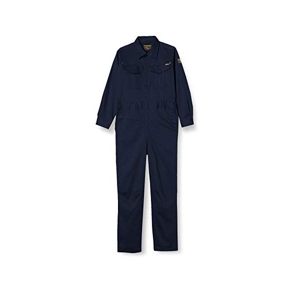 T/C ストレッチつなぎ服ネイビー/3L/6776・Size:3LColor:ネイビー・パッケージ個数:1・SIZE:M 背丈:47.5cm 胸回り:110cm 裄丈:79cm ウエスト:86~102cm 股下:76cm・SIZE:L 背丈...