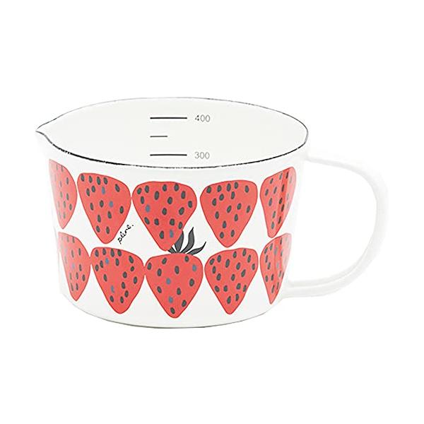 あかいちご/450ml/MC-603・Color:あかいちご・パッケージ個数:1・満水容量：約450ml/酸や塩分に強く、お酢などの調味料の計量に最適/S・Lを重ねて収納できます