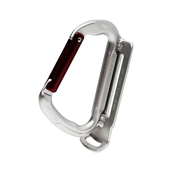 シルバーアルミ/10×110mm/SAC-TFA シルバー・Color:アルミStyle:シルバー・パッケージ個数:1・用途:簡易工具つりさげ・特徴:ベルトホルダー一体型の、アルミ鍛造製で軽量、高強度、高品質のカラビナ・サイズ:10×110...