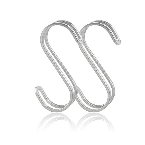 カジュアルシルバー/Mサイズ (2個入)/H00337・Size:Mサイズ (2個入)・パッケージ個数:1・2個入 (耐荷重7kg)・ステンレスの中でもサビにくい、上質な18-8ステンレス（SUS304）を使用しています。・掛けるときも外す...