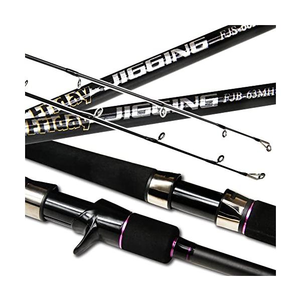 -/ベイト：約191cm／MAX200gFJB-63MH/-・Size:ベイト：約191cm／MAX200gFJB-63MH・ビギナーの方だけでなく、経験者にもご満足いただけるジギングロッドが『フライデージギング』です・タイプはスピニングと...