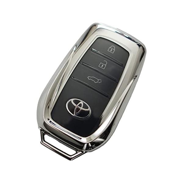 デザインシルバー/Free Size/-・Color:シルバー・適合車種 新型 プリウス 60系 アルファード ヴェルファイア ハリアー ランドクルーザー グランエース RAV4 対応 パーツ ( 商品画像にスマートキーの形状を掲載。ご注文...