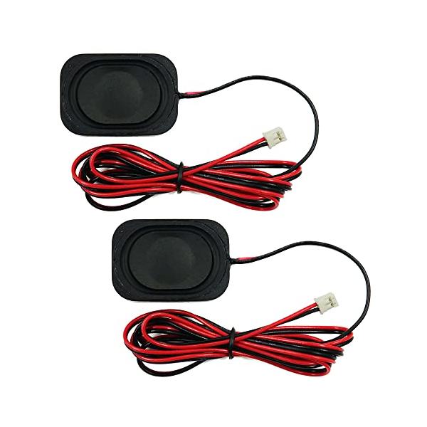 パッケージ個数:1・セット内容：ミニスピーカーユニット×2個・許容入力：2W インピーダンス：8Ω・再生周波数帯：10Hz〜25kHz・入力感度：98dB/W　　SQ比：99.9dB・接続端子：JST PH 2.0mm 2ピンオスコネクタ