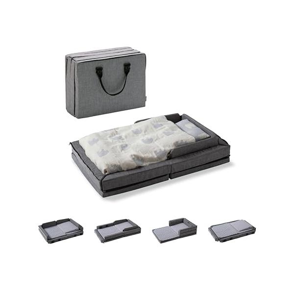 本体のみメランジグレー/使用時:約W90×D60×H18cm、収納時:約W60×D26×H45cm/746181・Color:メランジグレーStyle:本体のみ・パッケージ個数:1・商品サイズ 使用時:約W90×D60×H18cm、収納時:...