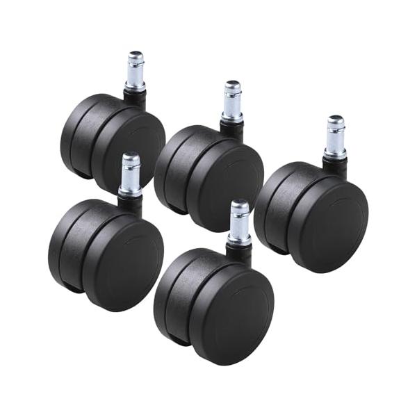 SNC-CAST3ブラック/-/SNC-CAST3・Color:ブラック・パッケージ個数:1・60mmの大型キャスター採用のOAチェアなどに最適です。・フローリングの床にキズの付きにくいウレタン巻きの双輪キャスターです。・シャフト長:26mm