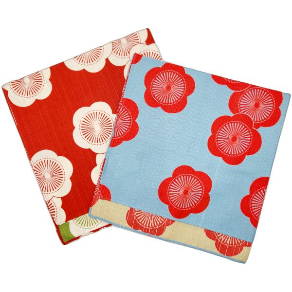 両面使える風呂敷なので、結んだ時や包んだ時に華やかさが増します。お弁当包みなど普段使いしやすいサイズです。≪サイズ≫約48cm≪素材≫綿100％（日本製）※商品写真はできる限り実物の色に近づけるよう加工しておりますが、ディスプレイの設定等に...