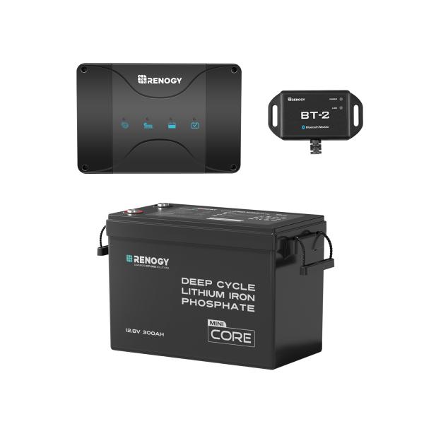 ★【主な特徴】Renogy 12V 300Ah 25kgの超軽量リン酸鉄リチウムバッテリーと12V 50A MPPT DCC 走行充電器を組み合わせることで、RJ45通信ポートとBT-2 BluetoothモジュールとRenogy DC H...