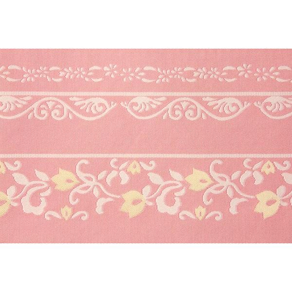 ピンク地　洋風デコレーション　アールヌーボー風