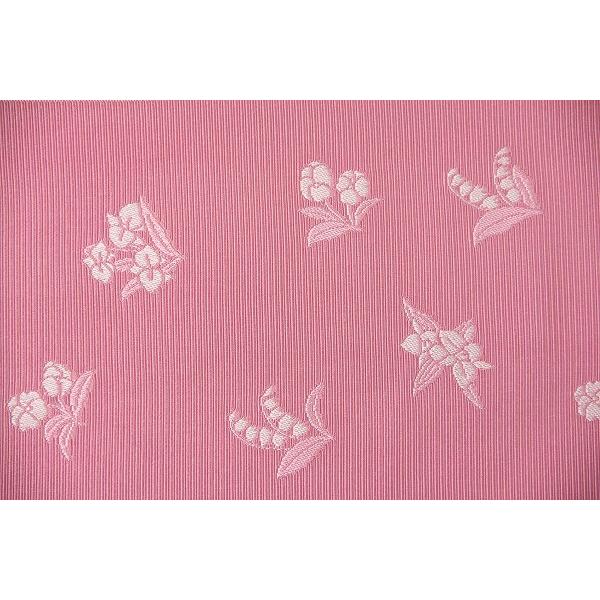 【夏物・浴衣用　単衣用】<br>ピンク　夏の花　アヤメ　ベル