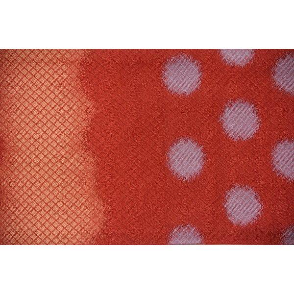 赤色地　朱色　丸文　水玉文　ドット柄　ボカシ