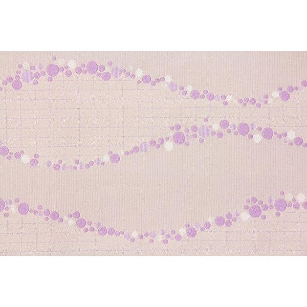 白地　薄ピンク　波文　水玉　ドット柄　立涌文