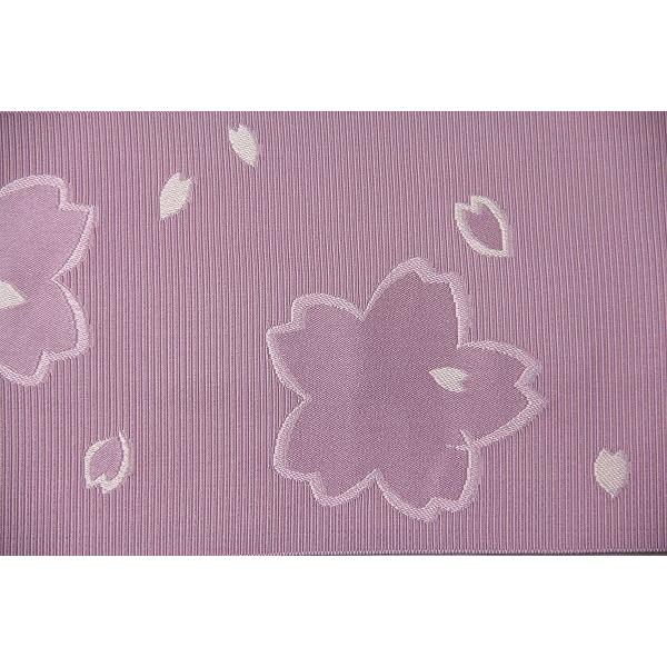 【夏物・浴衣用　単衣用】<br>うす紫　サクラ