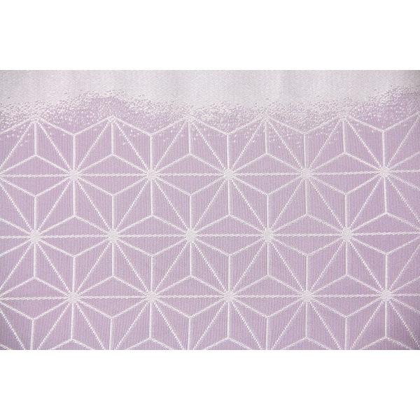 【夏物・浴衣用　単衣用】<br>うす紫　麻葉文